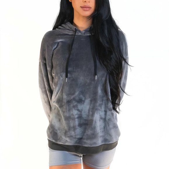 Colsie | Tops | Colsie Furry Gray Hoodie | Poshmark